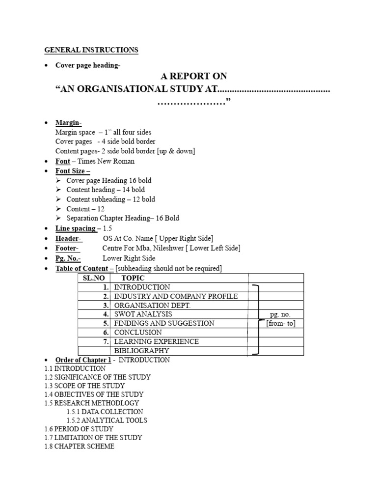 general instruction os | PDF