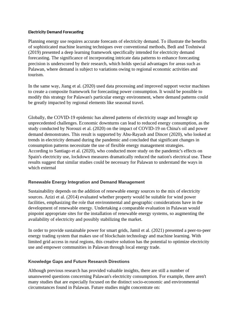 Electricity Demand Forecasting | PDF | Renewable Energy | Forecasting