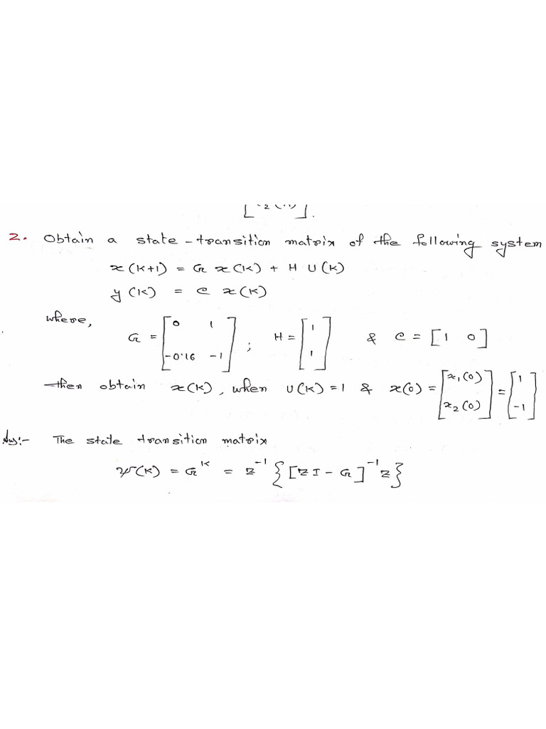 Z transform problem | PDF
