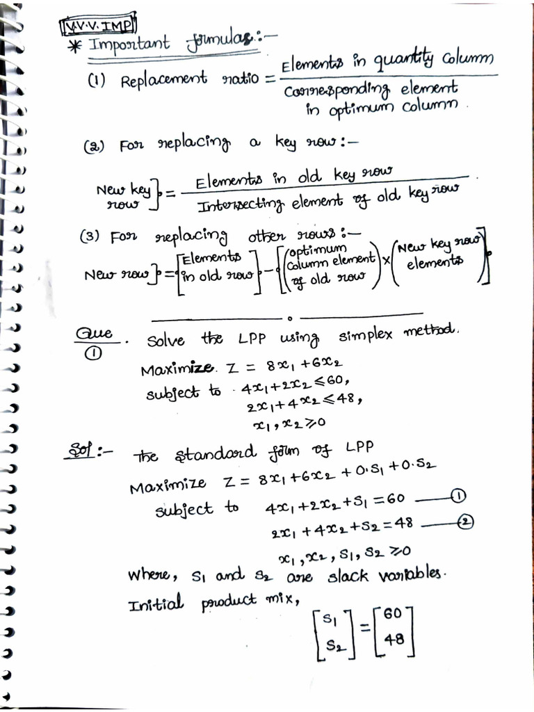 Simplex Problem | PDF