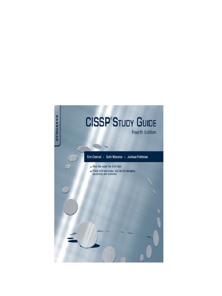 CISSP Study Guide 4th Edition Eric Conrad Download | PDF | Cryptography | Computer Network