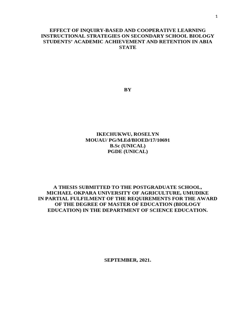 10691 | PDF | Inquiry Based Learning | Learning