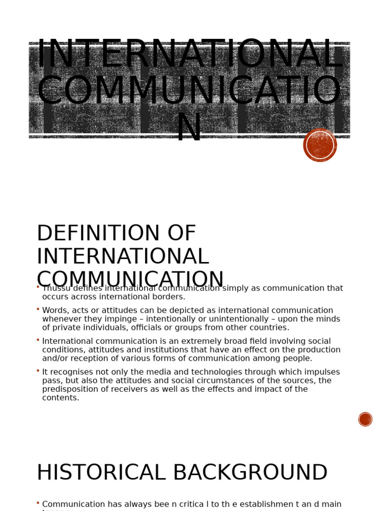 Understanding International Communication | PDF | News