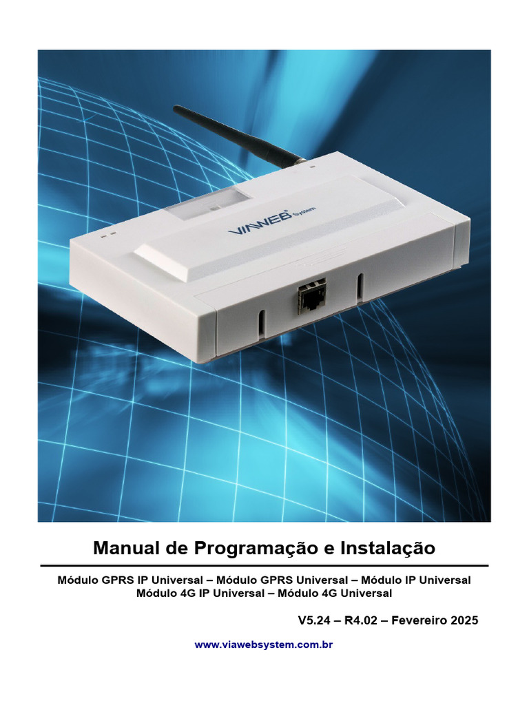 Manual Módulo 4G IP Universal | PDF | Rede de computadores | Aplicativo para celular
