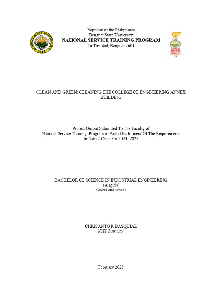 NSTP PROPOSAL Final Ver. | PDF | Sustainability