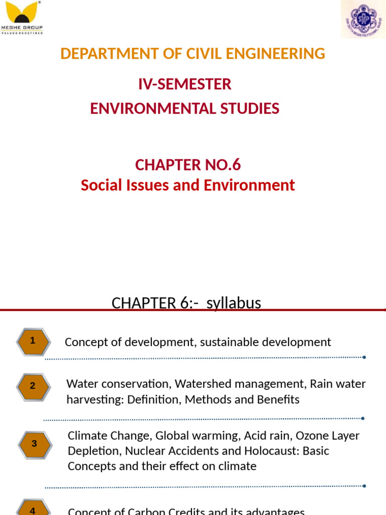 Chapter 6 Social Issues and Environment | PDF | Sustainability ...