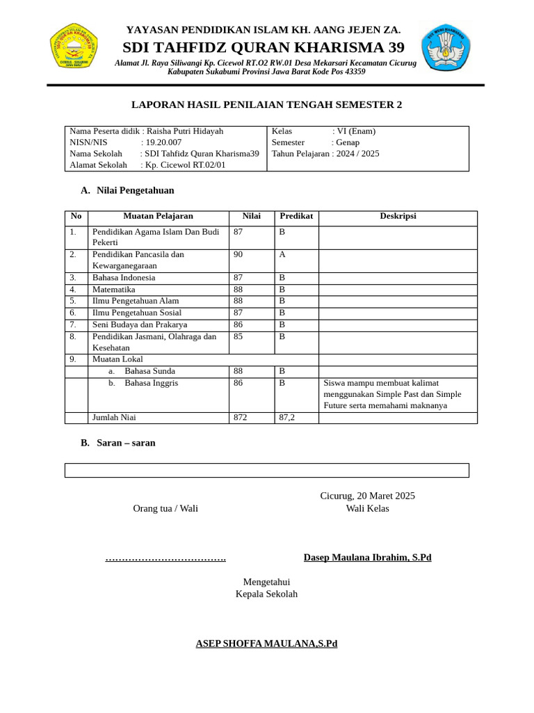 Raport Pts Najla | PDF