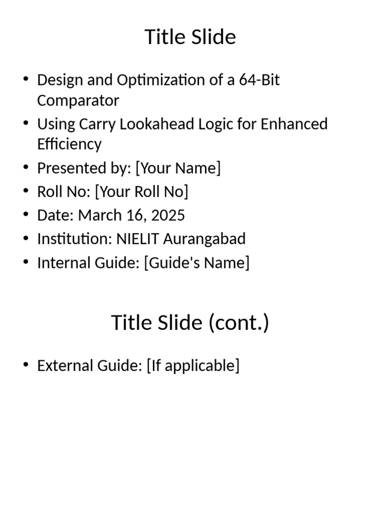 Standard First Project Review Presentation | PDF | Computer Engineering | Computing