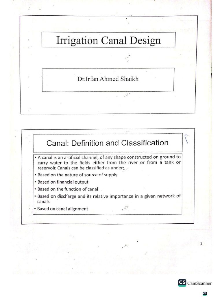 canal design | PDF