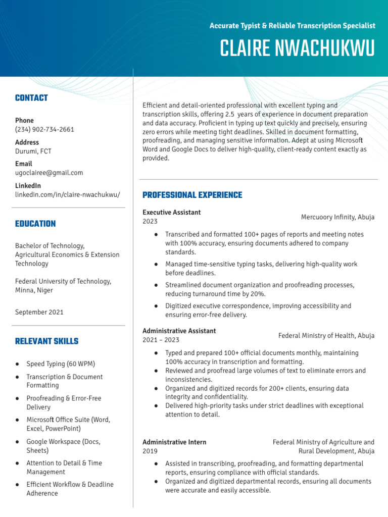 {freelance typing} CV.docx - Google Docs | PDF | Writing | Computing
