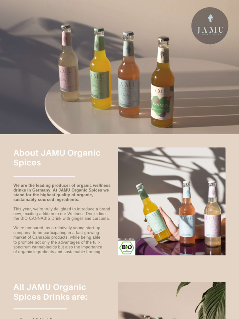 Jamu Organic Spices: Wellness Drinks Launch | PDF