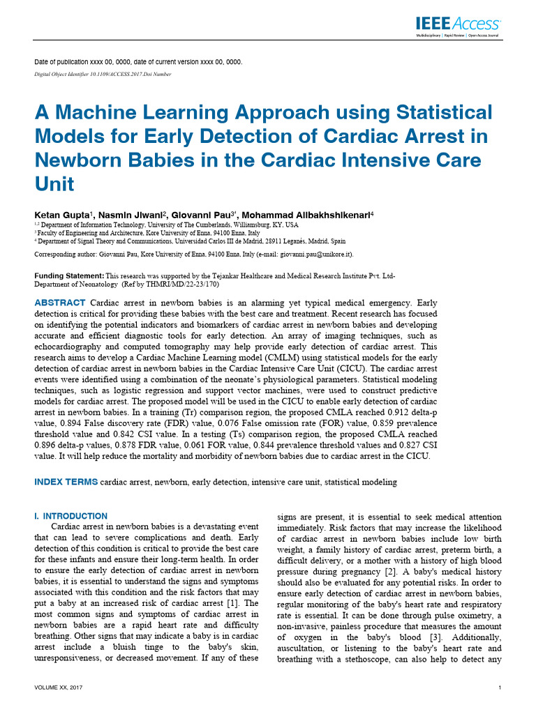 A_Machine_Learning_Approach_using_Statistical_Mode | PDF | Machine Learning | Heart Failure