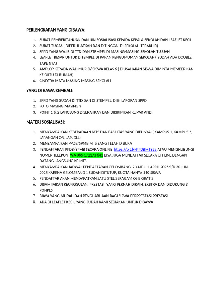 MATERI SOSIALISASI PPDP 2025-2026 | PDF