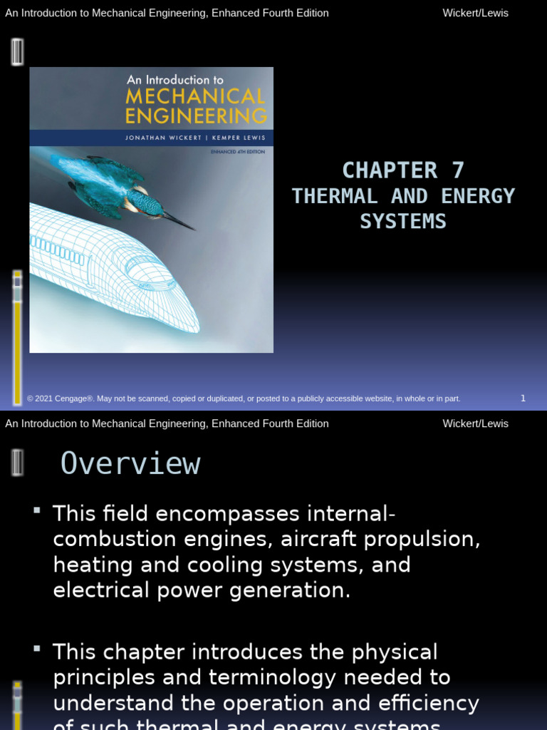 WLIntroMechEng4 LecturePPT Ch7 | PDF | Heat | Engines