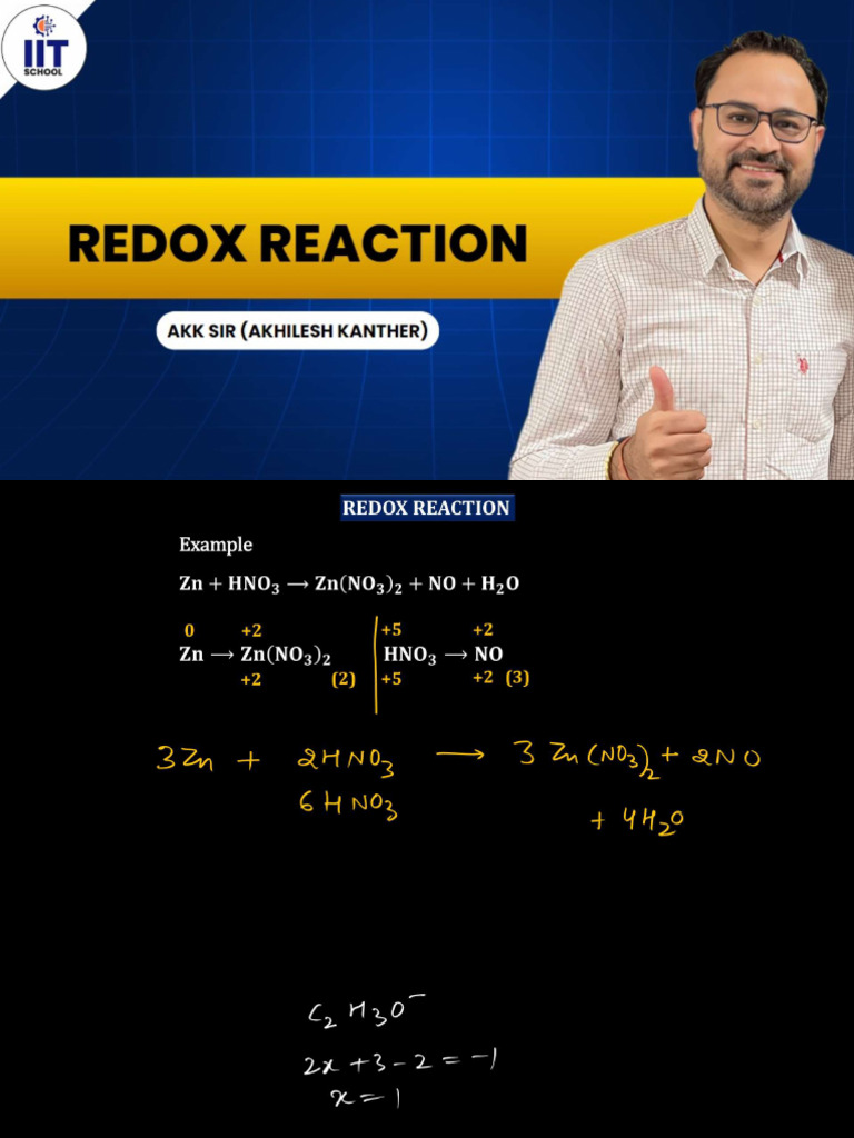 Redox Reaction - L-04 (Class Notes) - N-Factor Calculation | PDF