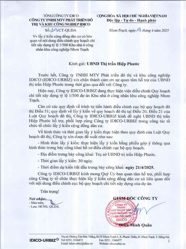 Idico Urbiz 213 | PDF