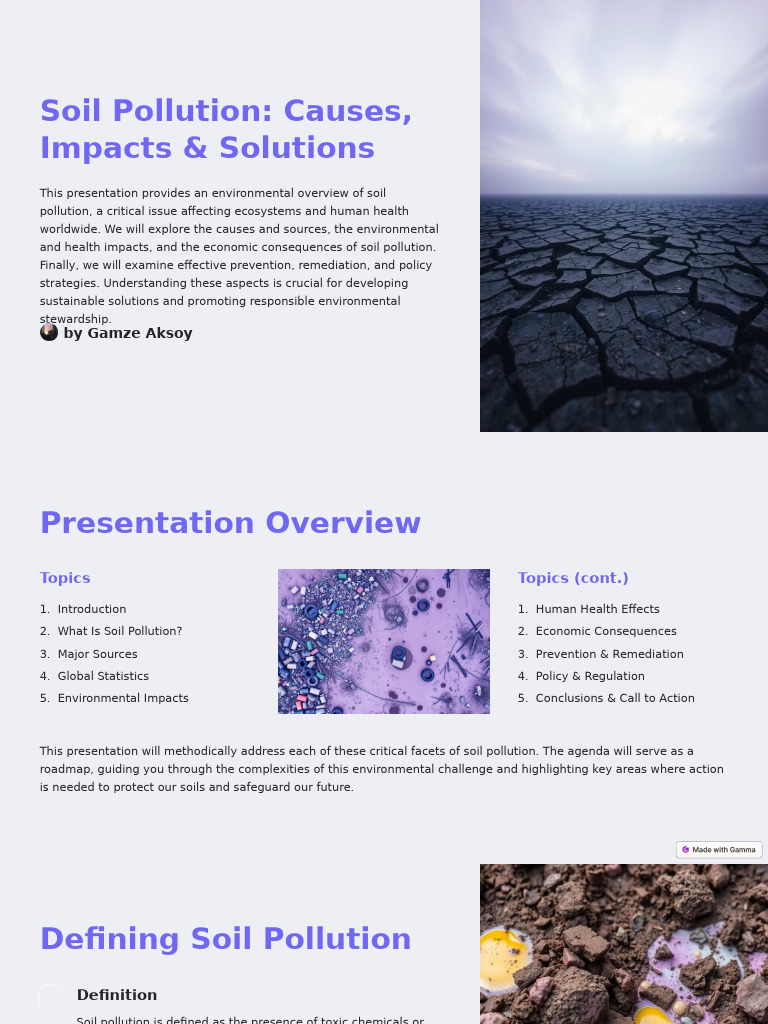 Soil Pollution: Causes, Effects & Solutions | PDF | Pollution | Soil