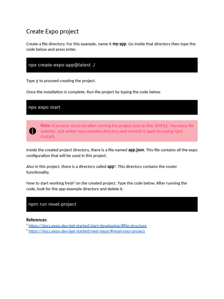 Expo React Native Project Pdf Computer Architecture Computer Programming