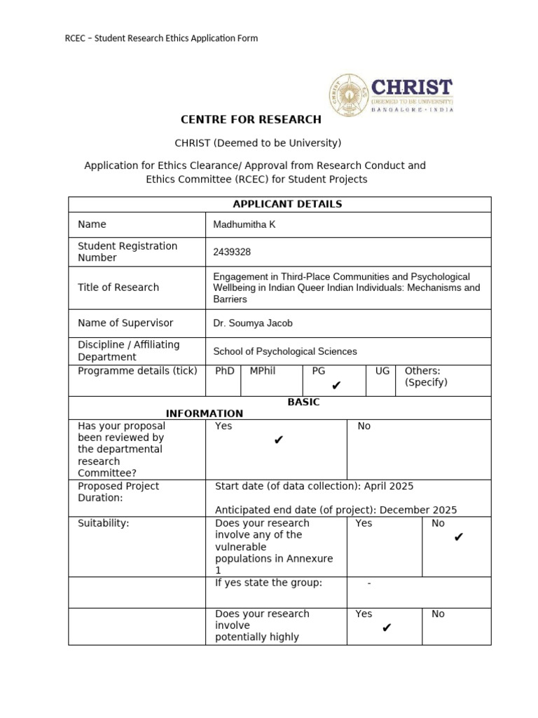 Irb Form - 2439328 | PDF | Consent | Informed Consent