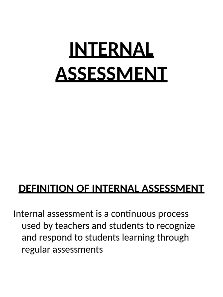 Internal vs External Assessment Explained | PDF | Educational ...