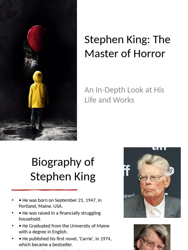 Stephen - King - Cleaned - Presentation (2) Мм 1 3 Ирр - | PDF
