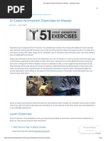 51 Great Animation Exercises To Master | PDF