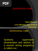 Antenatal Care Card | PDF | Gynaecology | Sexual Reproduction
