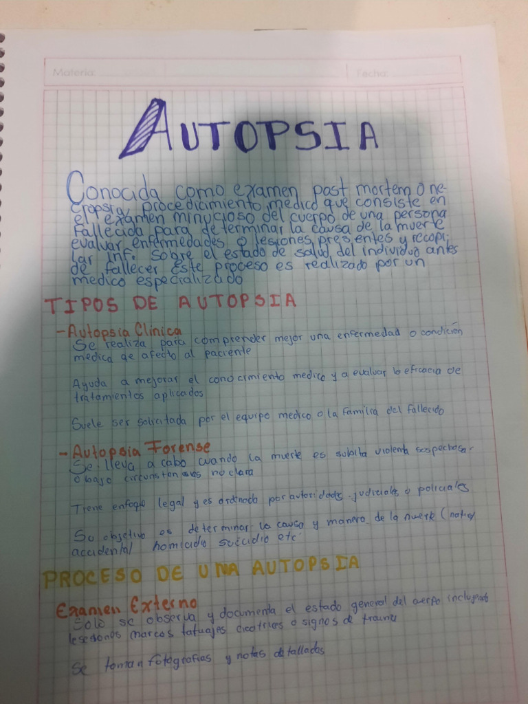 Autopsia | PDF