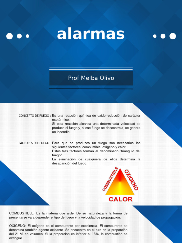 MODULO 4 Alarma | PDF | Agente oxidante | Incendios
