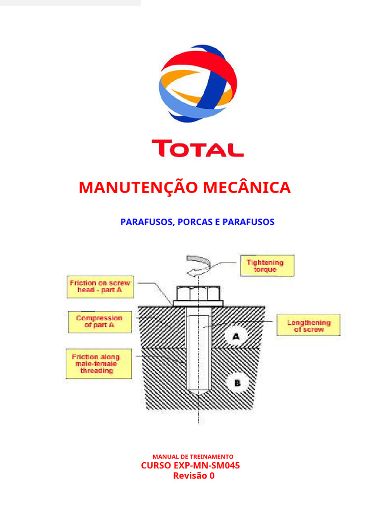 Total Manutenção Mecânica Parafusos, Porcas e Parafusos | PDF | Liga | Aço