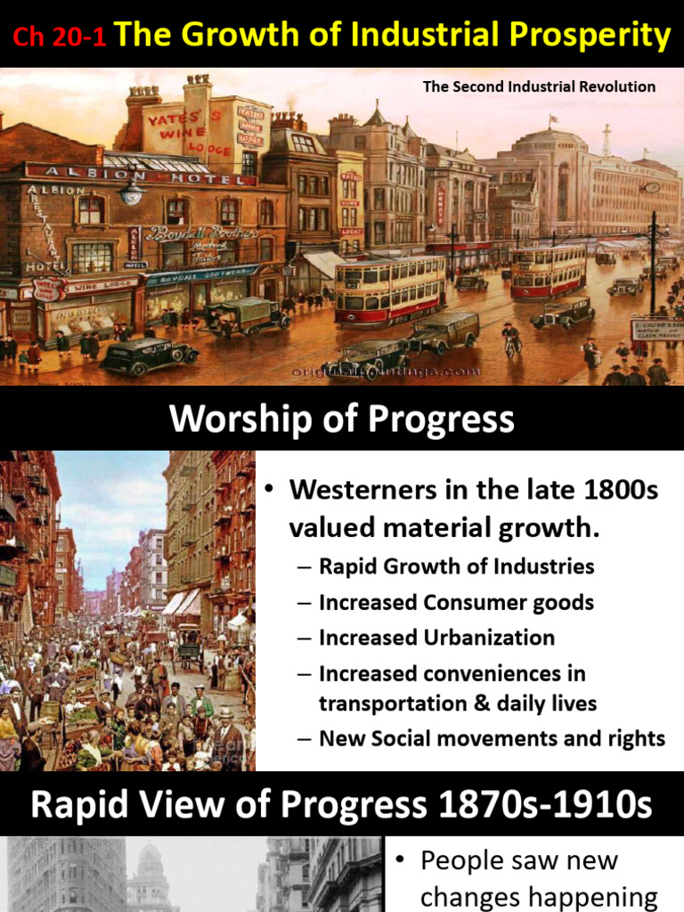Ch 20.1 the Growth of Industrial Prosperity | PDF | Working Class ...