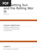 The Setting Sun and The Rolling World | PDF | Narration