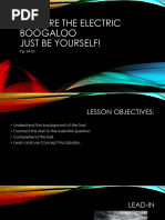 You Are The Electric Boogaloo2fjust Be Yourself Text | PDF