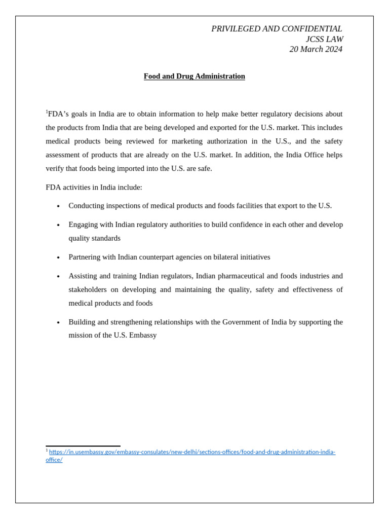 FDA - JLaw - 20 March 2024 | PDF