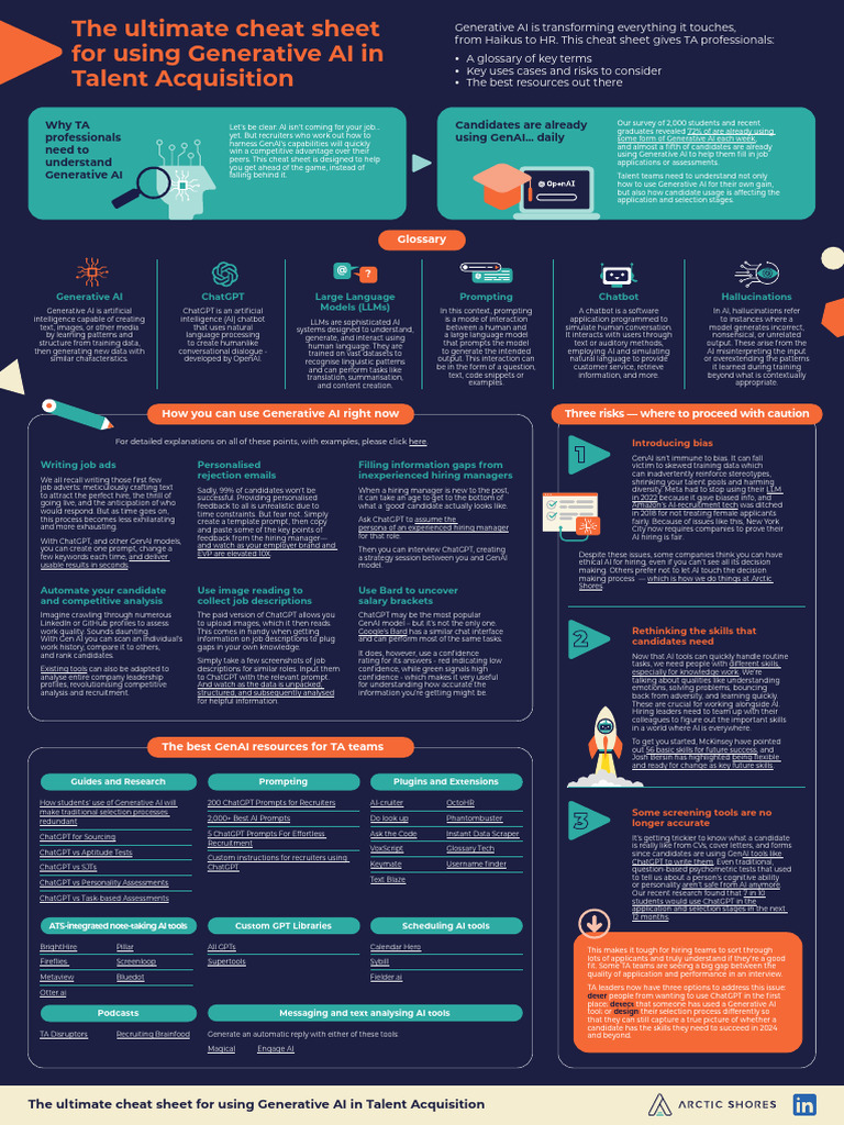 The Ultimate Cheat Sheet For Using Generative AI in Talent Acquisition | PDF | Artificial ...