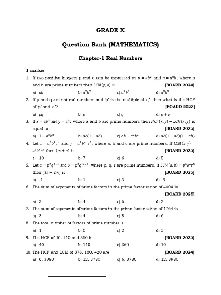 Chapter 1 Real Numbers | PDF | Numbers | Rational Number