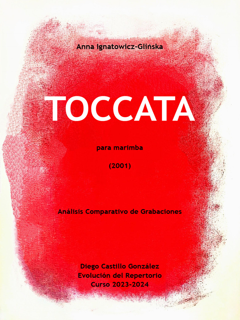 Toccata, Anna Ignatowicz - Diego Castillo González | PDF | Tempo | Ritmo