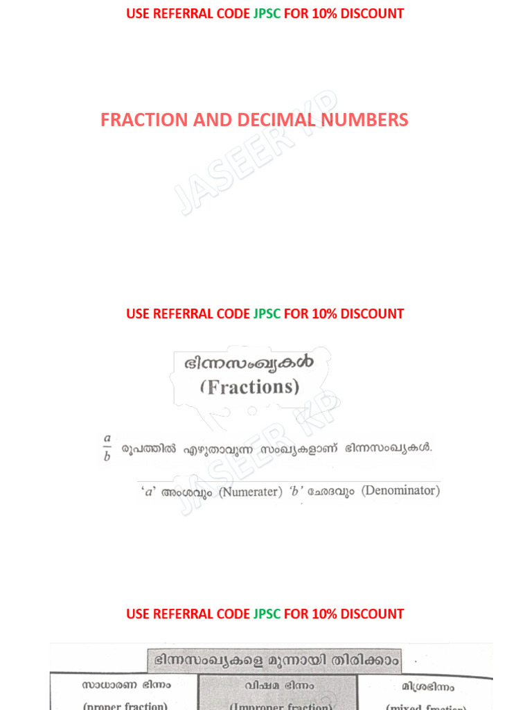 Understanding Fractions and Decimals | PDF