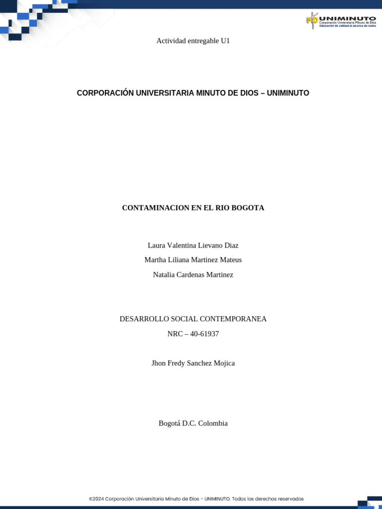 Desarrollo Social u1 Act Entre | PDF | Contaminación | Residuos