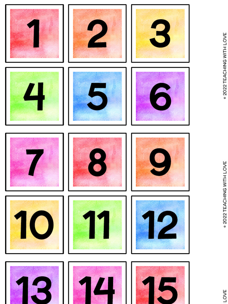 WatercolorCalendarPackWatercolorClassroomDecor 1 | PDF