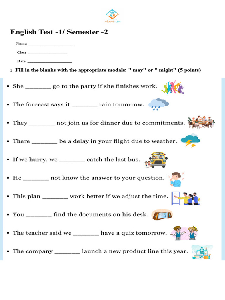 CE6 ENGLISH TEST 1s2 MK | PDF