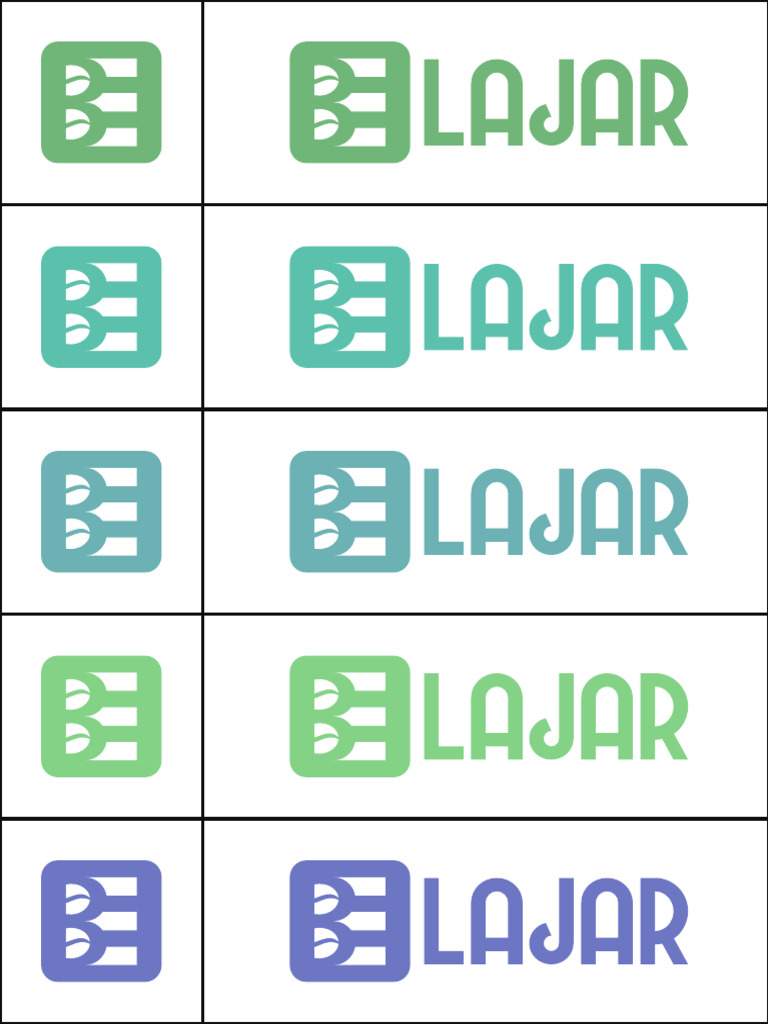 BE-LAJAR Logo Variation | PDF