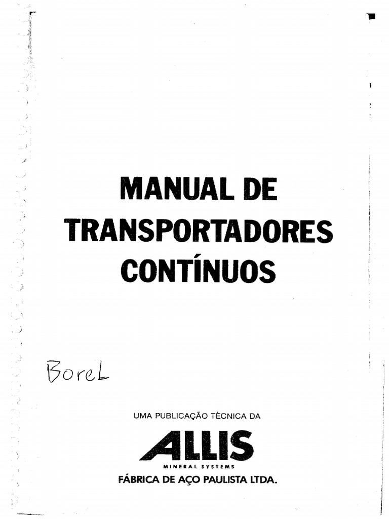 Manual de Transportadores Continuos | PDF
