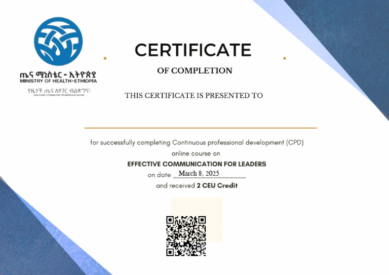 Certificate of Completion ECL | PDF