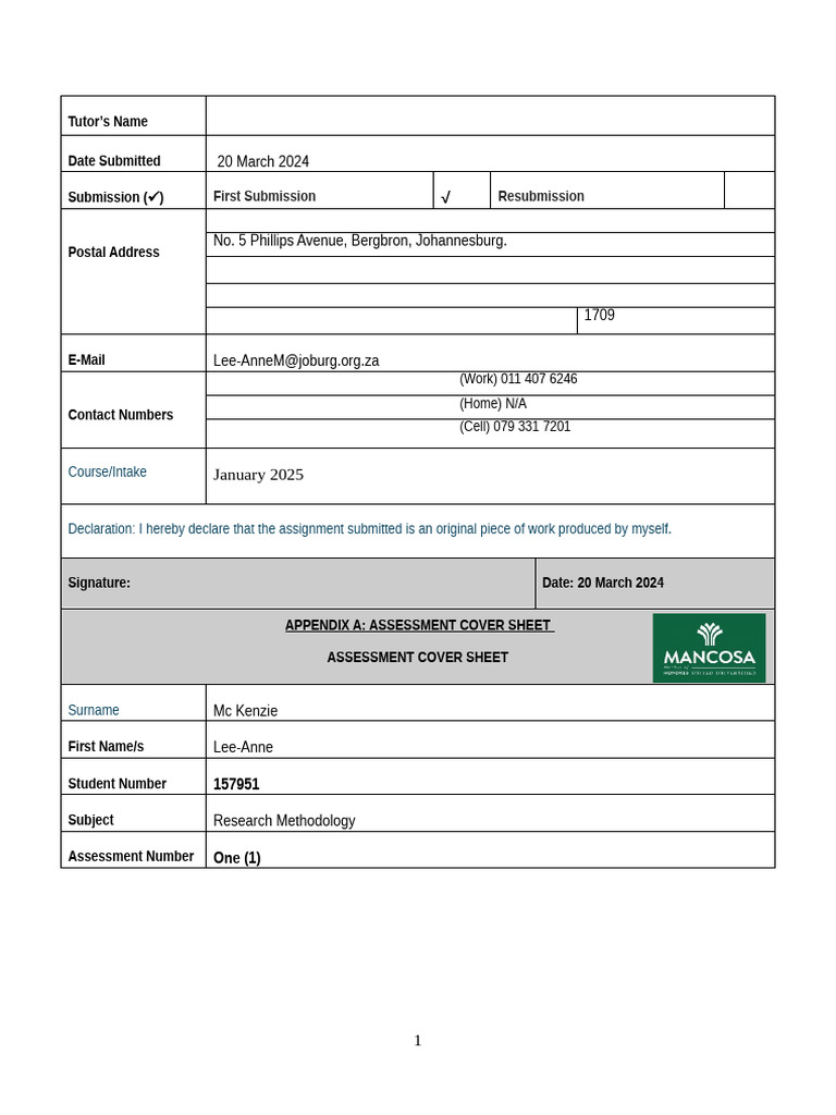 Research Methodology Assign | PDF | Validity (Statistics) | Sampling (Statistics)