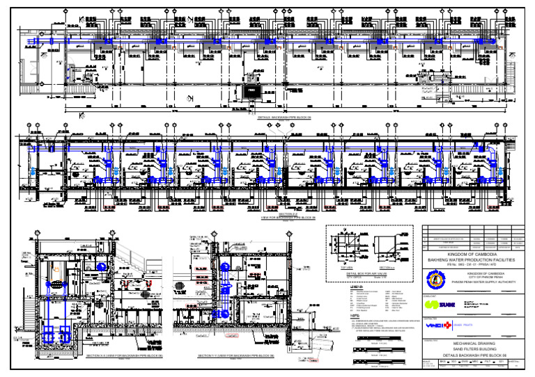 BKG 3C0 DWG MEC FILT 021 B Sand Filters Building Details Backwash Pipe ...