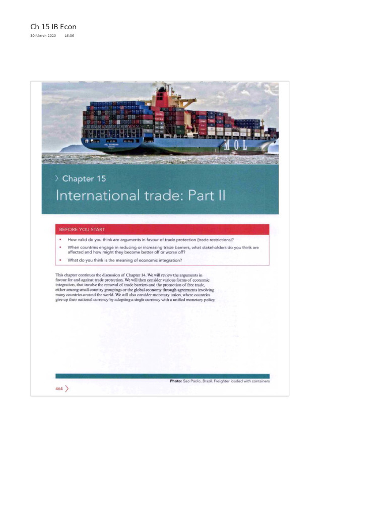 Ch 15 IB Econ (annotated) | PDF