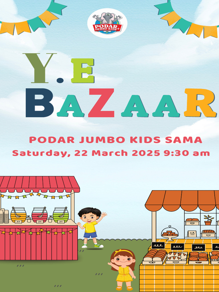 Nursery, JR - KG Invitation For Bazaar | PDF