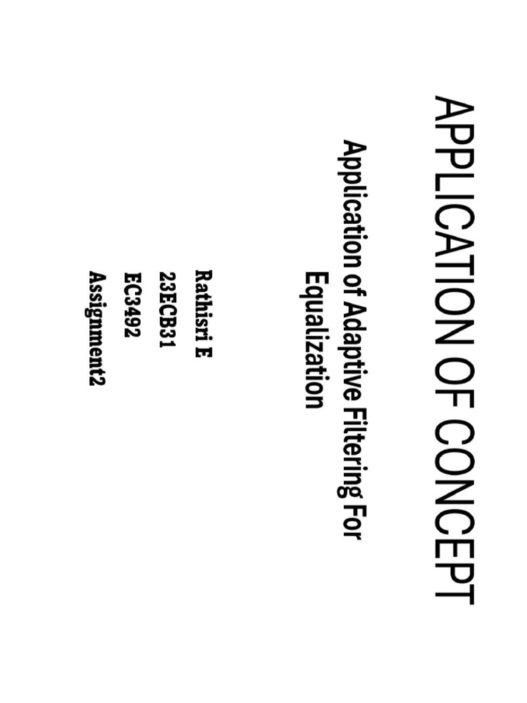 Equalization 2 | PDF | Filter (Signal Processing) | Analog To Digital ...