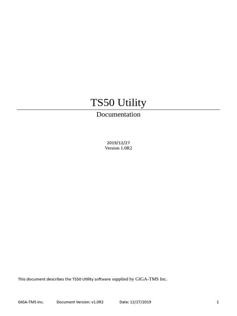 TS50UtilityUserManual V1 0 2 TM970237 | PDF | Microsoft Windows | Computing